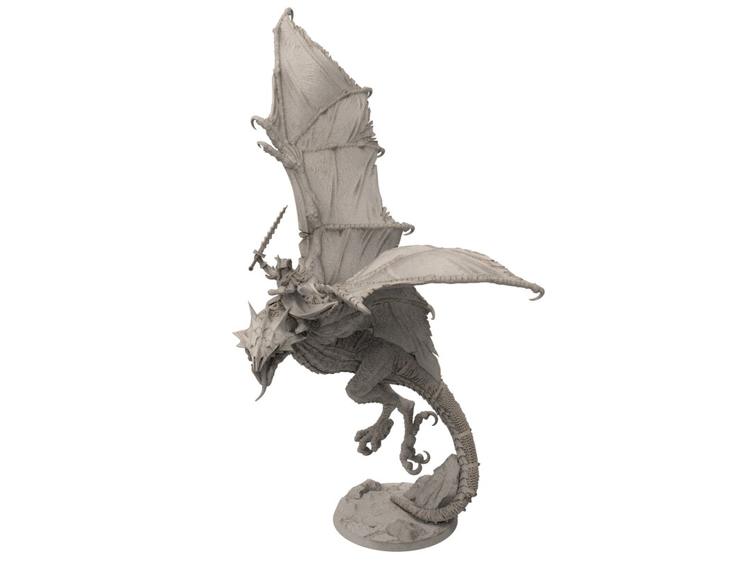 Orcs Horde Ancient Wraith Lord on Wraithbeast, Ruins City River, Middle ...