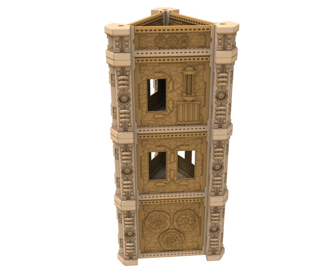 Commercial Outpost Latino Building Printed in PLA and Resin for ...