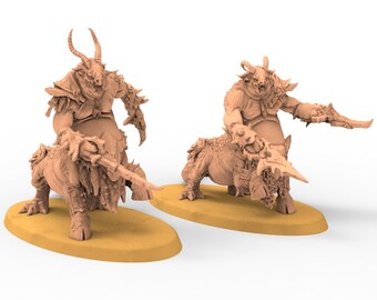 Beastmen Staff of Demolisher Minotaurs Beastmen Warriors of - Etsy