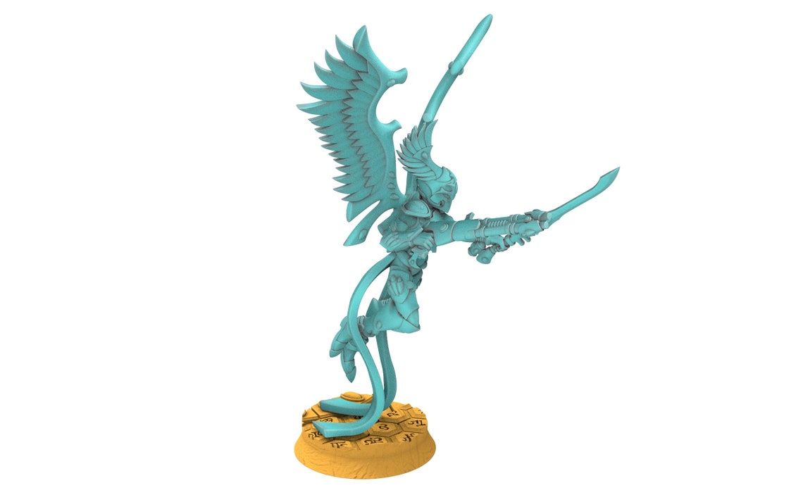 Space Elves Captain of Elite Sky Fighters Eldar Vendettas - Etsy