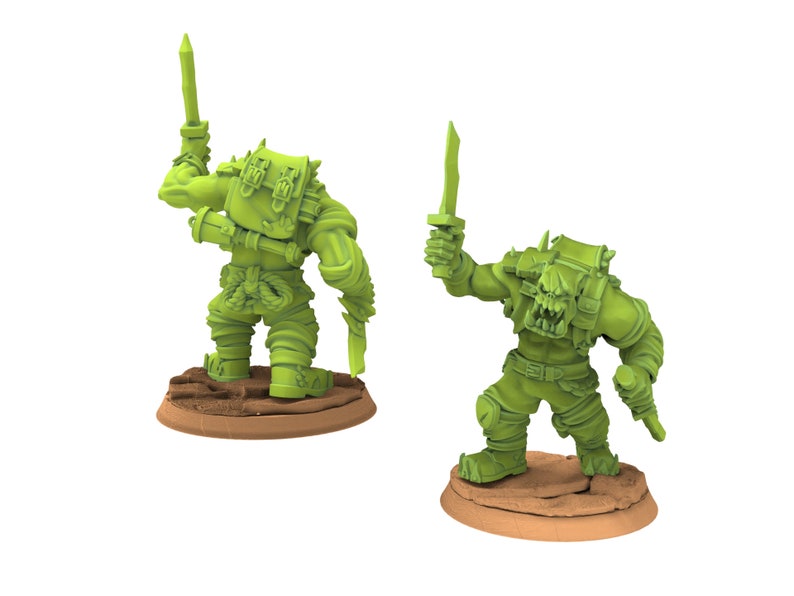 Green Skin Orc Kommando Modular Kit - Etsy