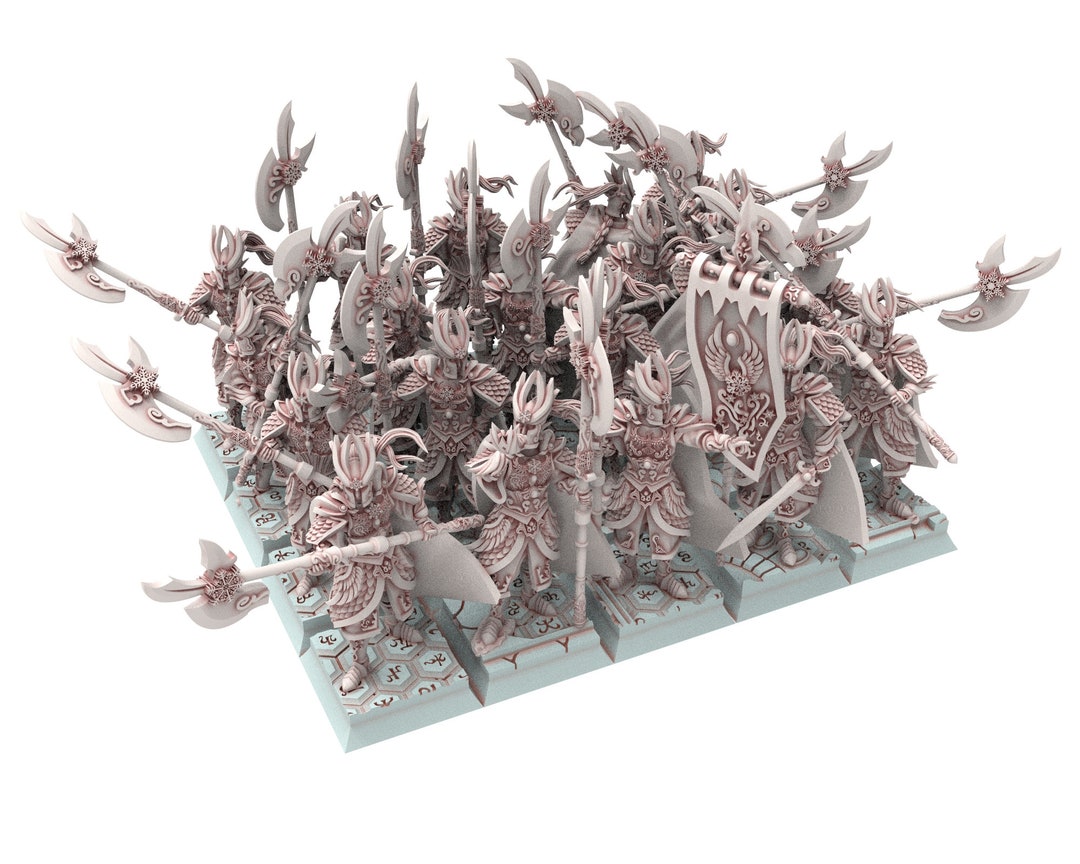 Hight Elves 28mm Flame Wardens Elite Unit, Fantasy Elves, Insular ...