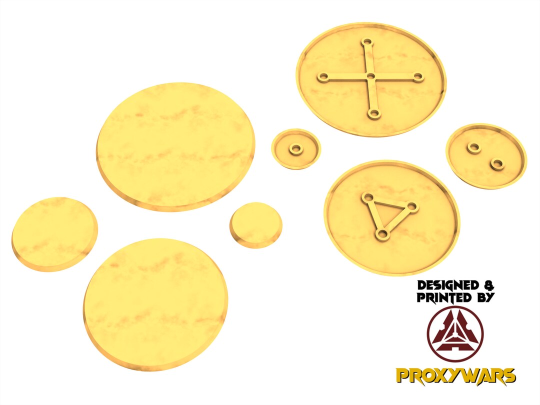 Round Bases All Size for Middle Rings Miniatures for Wargame D&D, Lotr ...