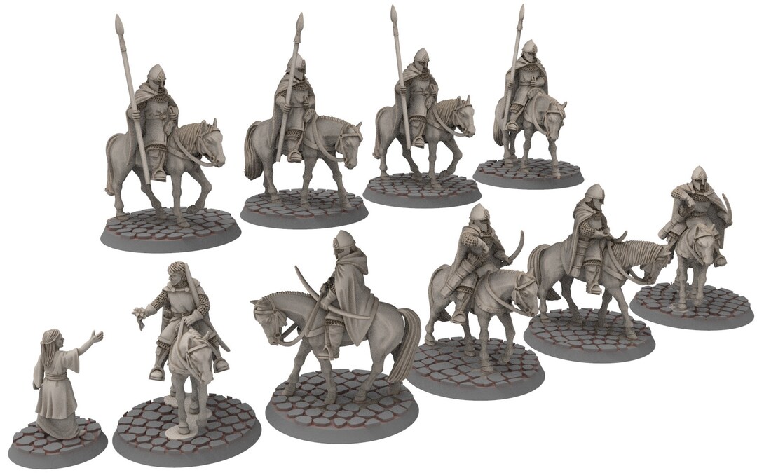 Gandor Citadel Guard Mounted Army Bundle, Defender of the City Wall ...