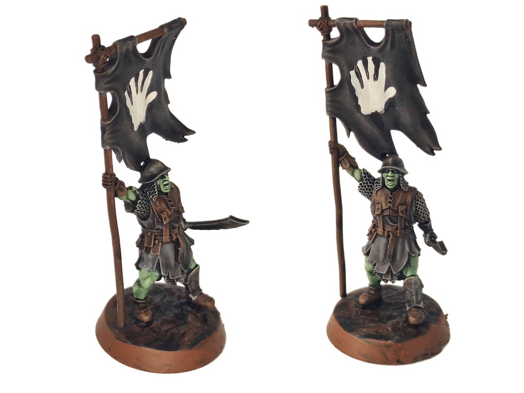 Orc Horde Orc Banner, Orc Warriors Warband, Middle Rings Miniatures ...
