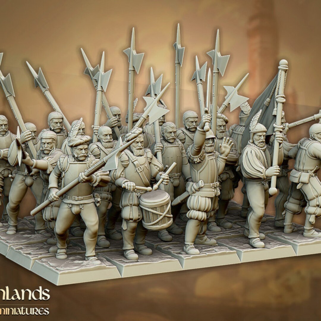 Imperial Fantasy Halberdier Imperial Troops - Etsy