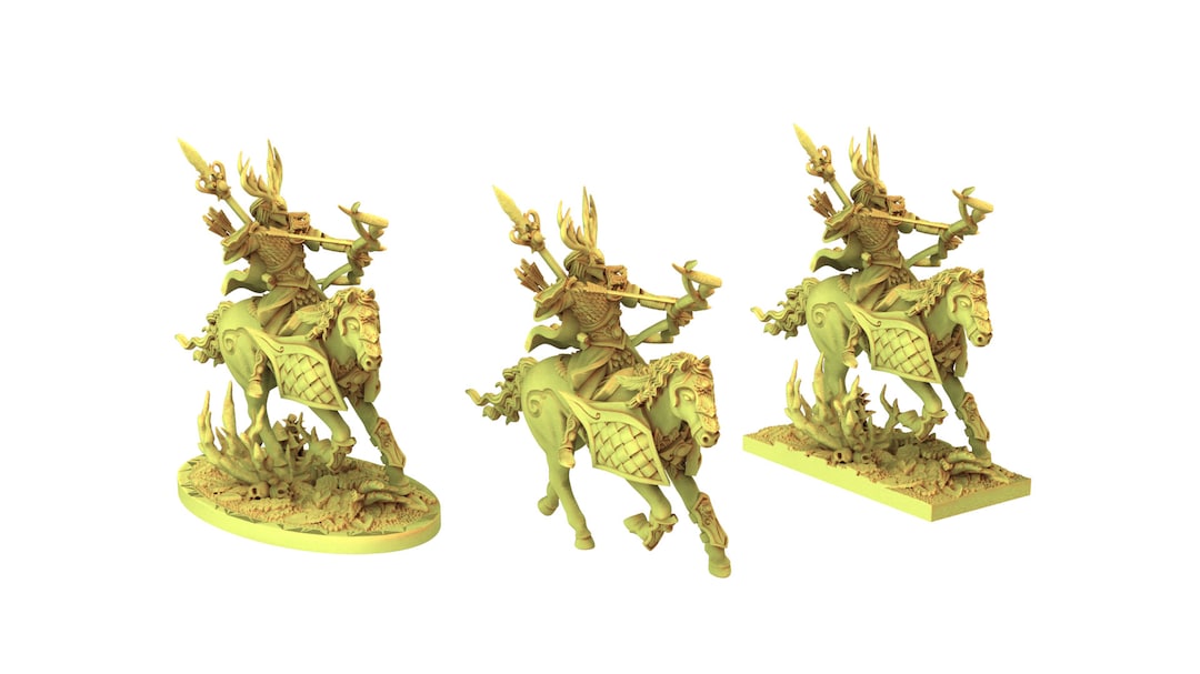 Sylvan Elves Lord Horsemen With Bow, Forest Keeper, Nature's Defender ...