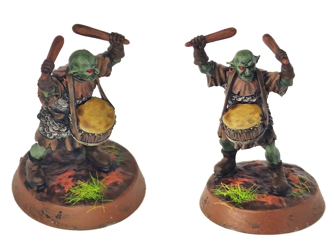 Orc Horde Orc Drums, Orc Warriors Warband, Middle Rings Miniatures for ...