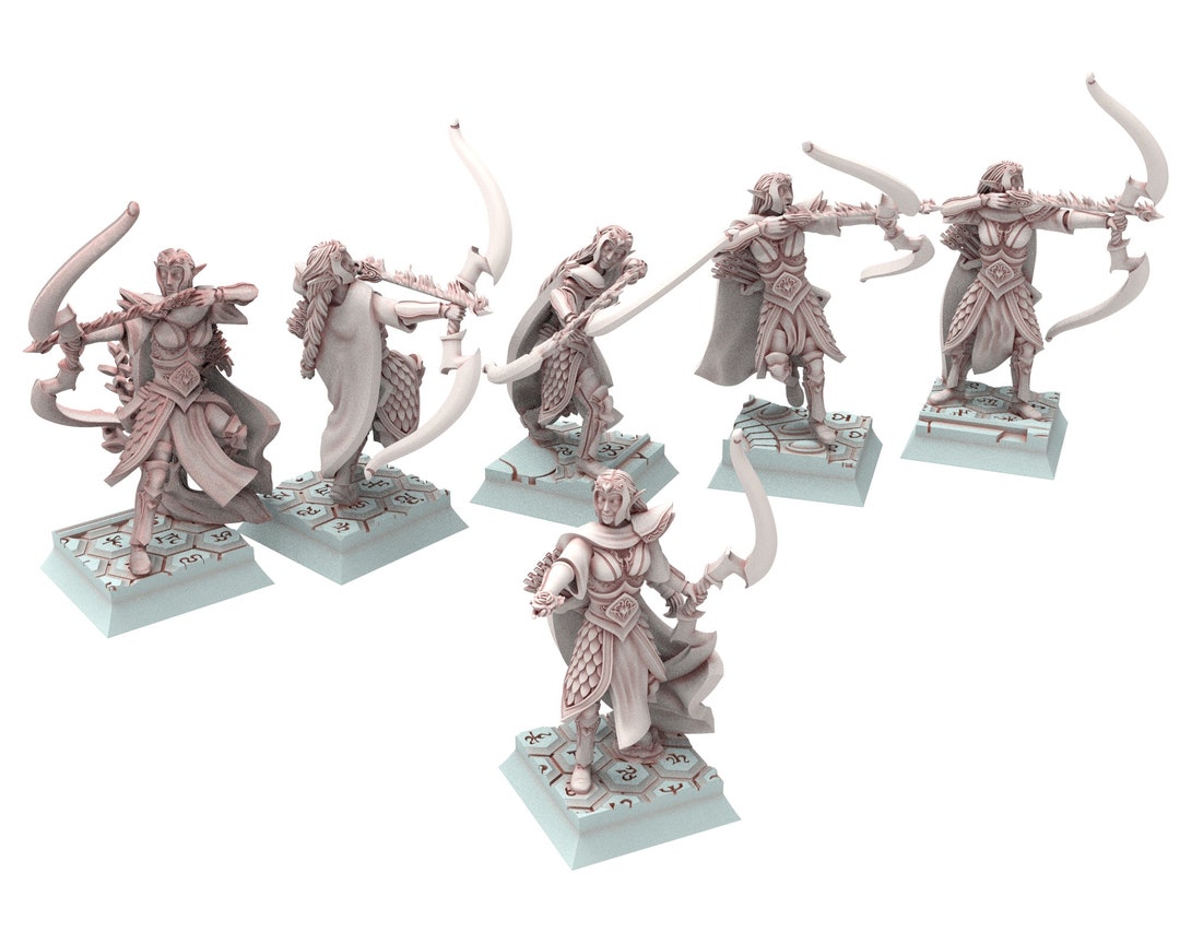 Hight Elves 28mm Highborne Elves Sisters, Fantasy Elves, Insular ...