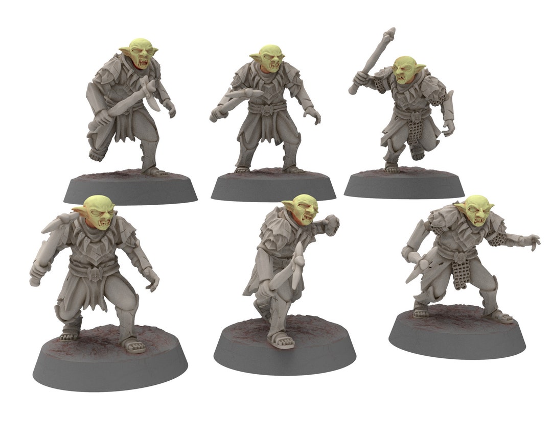 Goblin Cave Mercenary Warriors Pickaxe, Middle Rings for Wargame Dnd ...