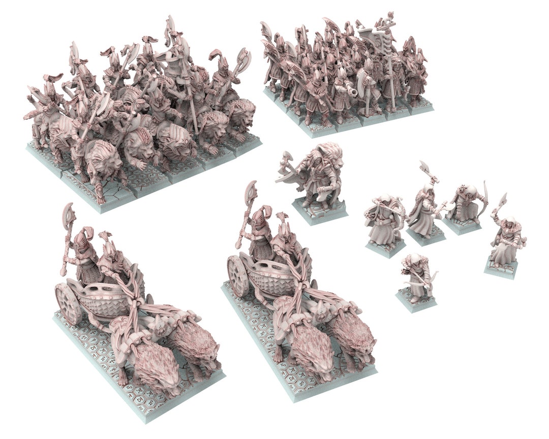 Hight Elves - 28mm Lion Guard Army Bundle, Fantasy Elves, Insular ...