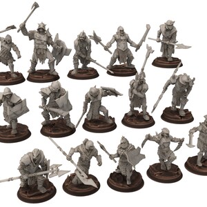 Orcs Horde Assault Orcs, Ruined City River Warriors Warband, Middle ...