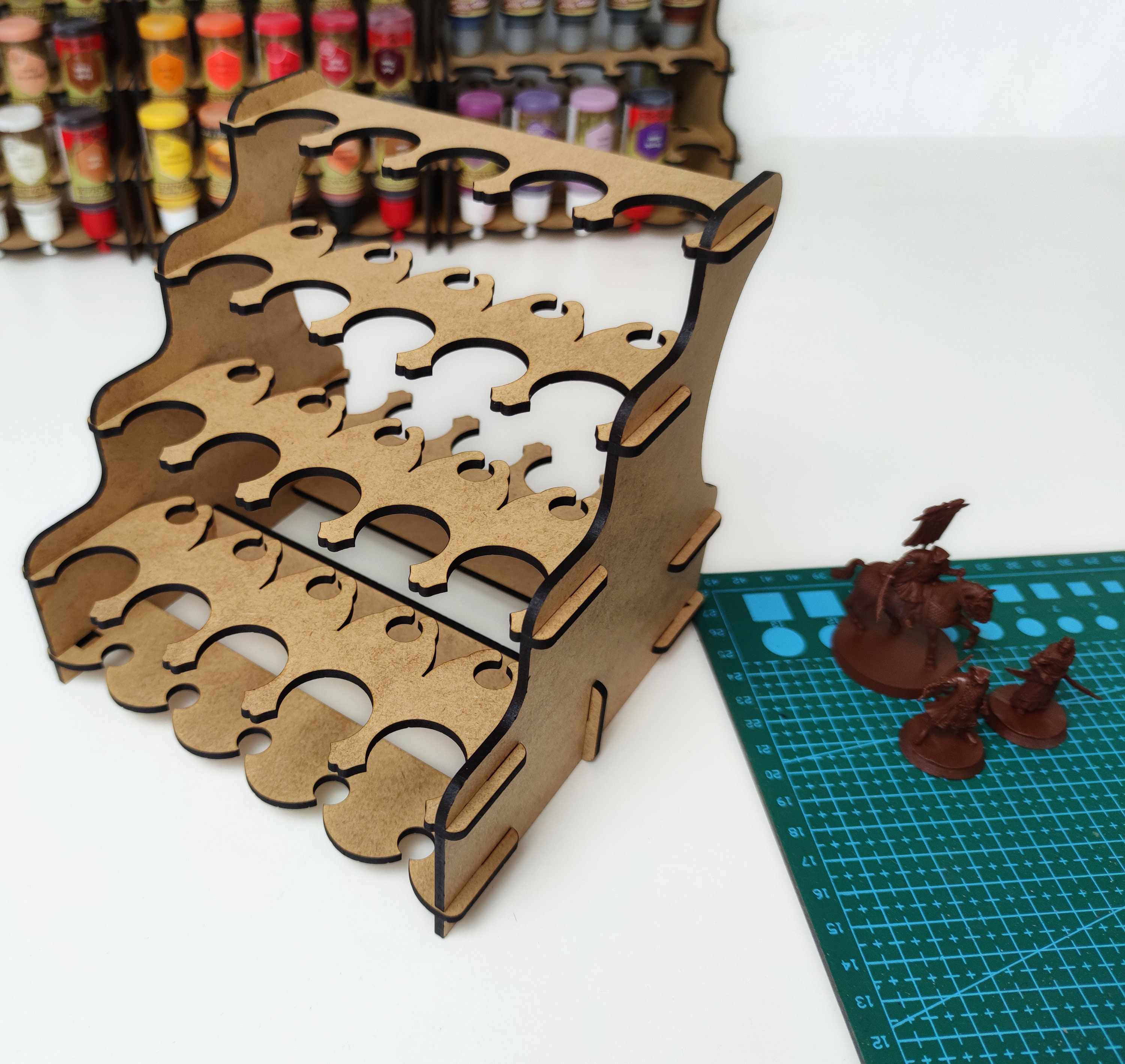 205 Slots Wooden Paint Rack for Army Painter 17ml Vallejo - Etsy