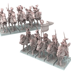 Hight Elves 28mm Light Cavalry Riders Patroll Bows, Fantasy Elves ...