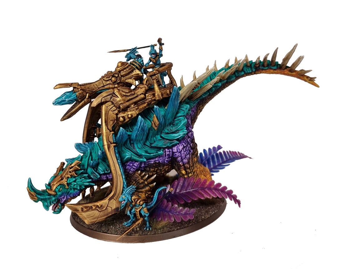 Lost Temple Skinks Sur Stegosaurus Lizardmen Usable for AOS, Oldhammer ...