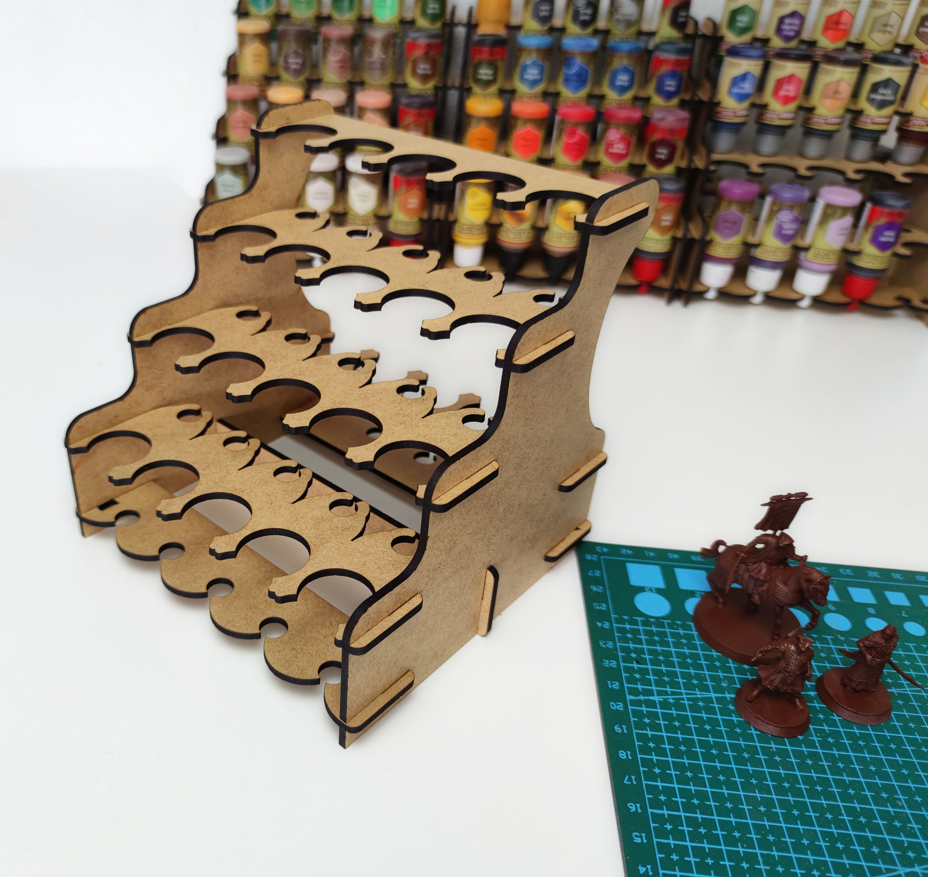 205 Slots Wooden Paint Rack for Army Painter 17ml Vallejo - Etsy