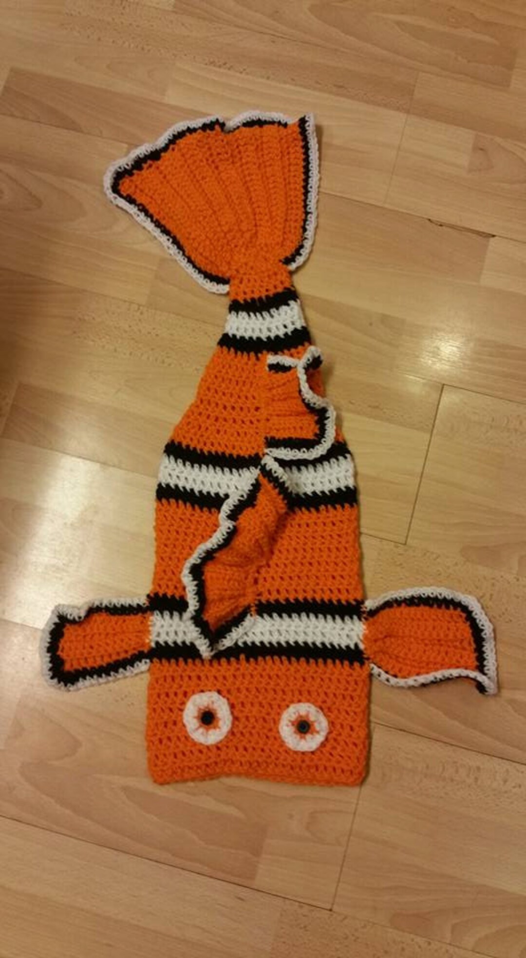 Clown Fish Tail Blanket All Sizes | Crocheted Mermaid Tail | Kids Tail ...