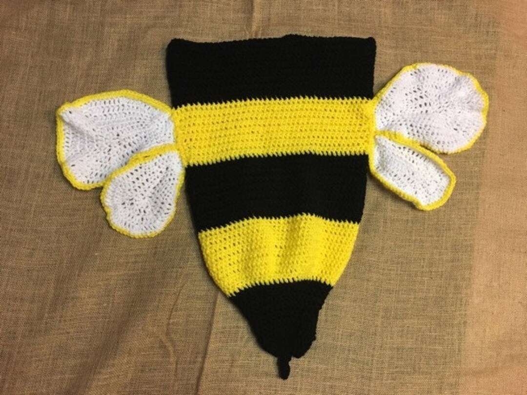 Bumble Bee Tail Blanket All Sizes | Crocheted Mermaid Tail | Kids Tail ...
