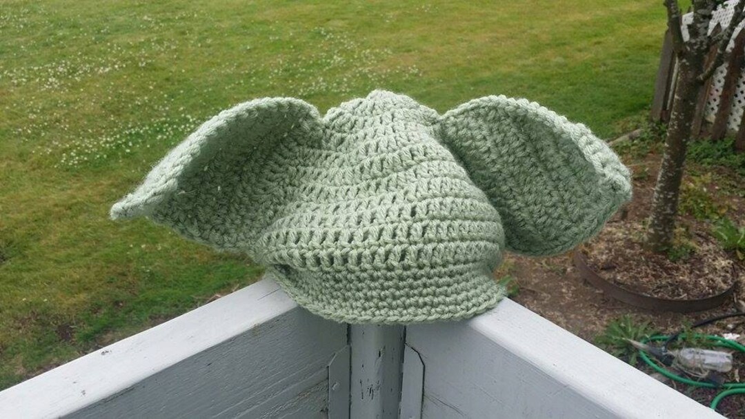 Yoda INSPIRED Beanie in All Sizes | Yoda Costume | Yoda Halloween ...