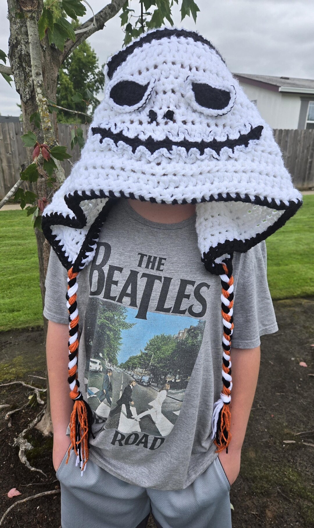 Jack Skellington Inspired Hooded Hat - Etsy