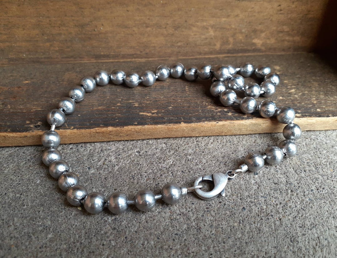 Chunky Stainless Steel Ball Chain Necklace With Lobster Claw, Extra ...
