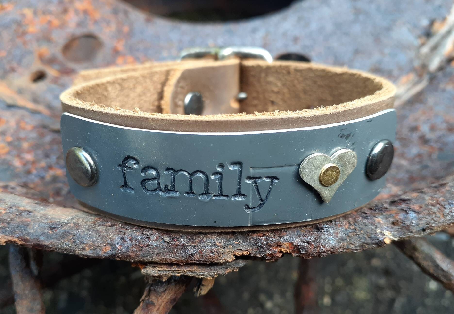 Personalized 1958 Gray Stamped License Plate Bracelet With Sterling ...