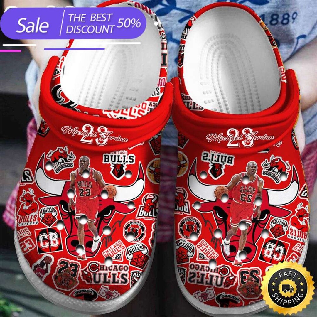 Chicago Bulls NBA Sport Crocs Crocband Shoes Clogs Custom Name for Men ...