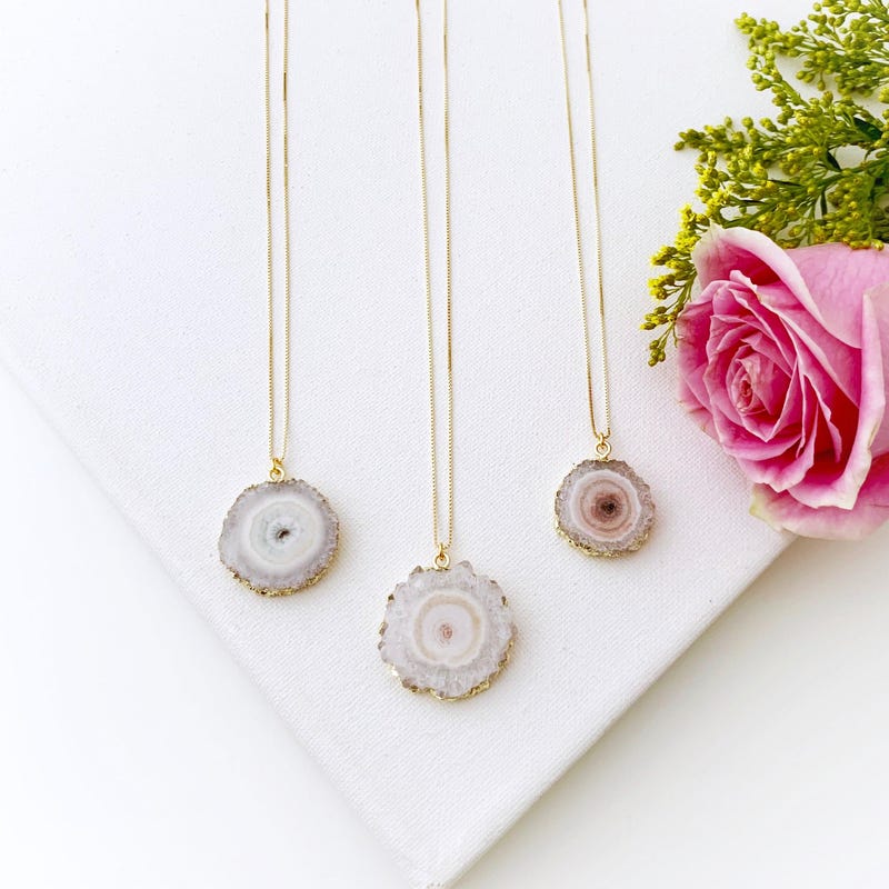 Druzy Necklace - Etsy