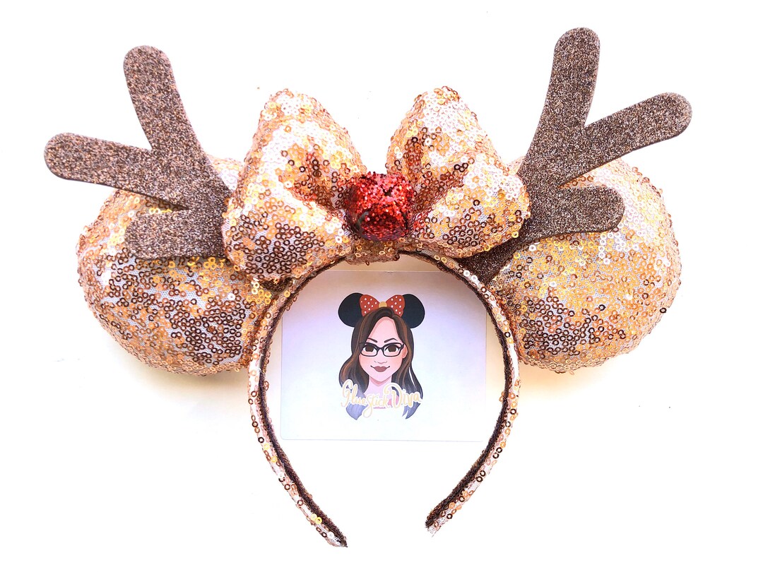 Rudolf Inspired Mouse Ears - Etsy