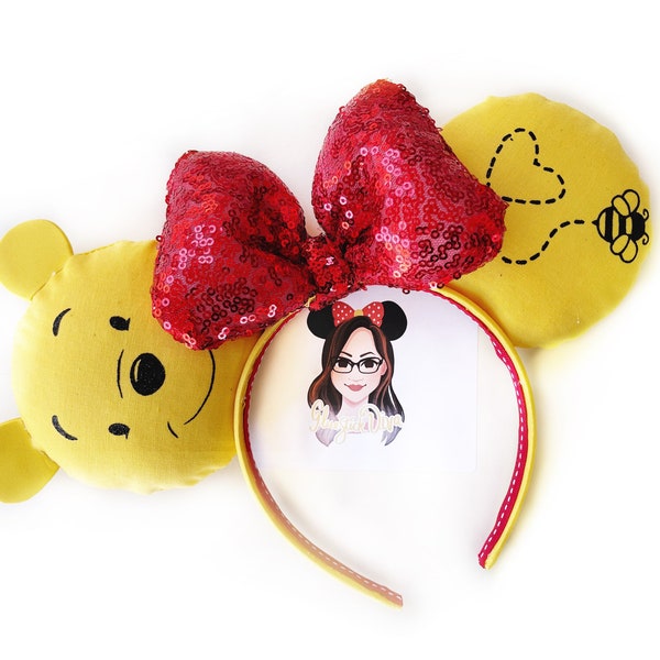 Pooh Bear Mouse Ears - Etsy