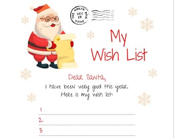 Santas Nice List Certificate Digital Download - Etsy