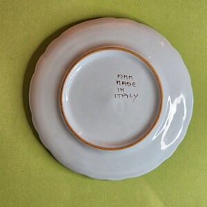 Vintage Garofano Blue Carnation Pattern 6 1/4 Plate Made in Faenza ...