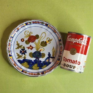 Vintage Garofano Blue Carnation Pattern 6 1/4 Plate Made in Faenza ...