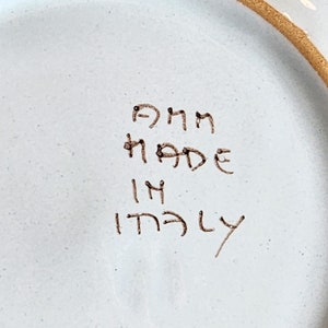 Vintage Garofano Blue Carnation Pattern 6 1/4 Plate Made in Faenza ...