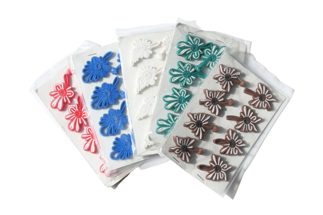 Choice of Vintage Frog Fasteners, NOS Fabric Closures, 4 Pack Frog ...