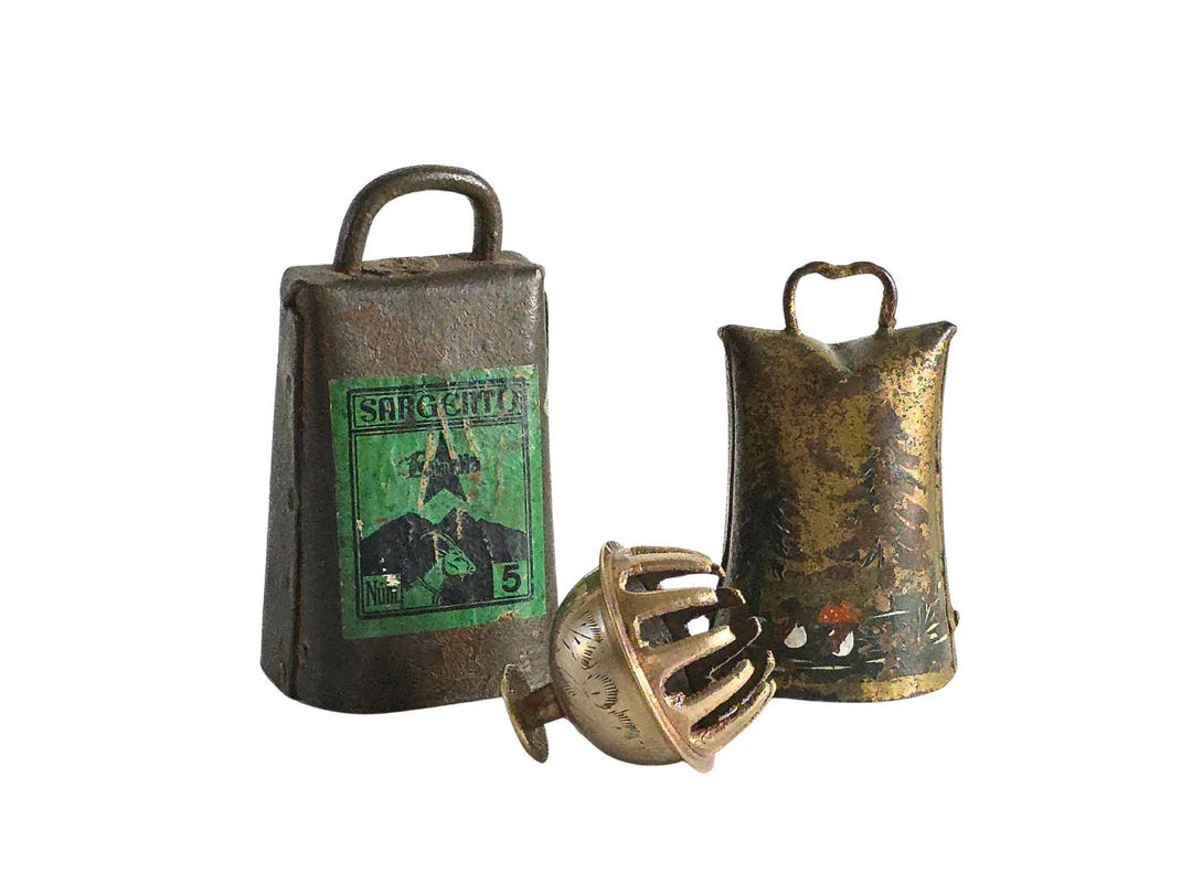 Choice of Vintage Bells: Goat Bell, Swiss Cowbell, or Elephant Claw ...