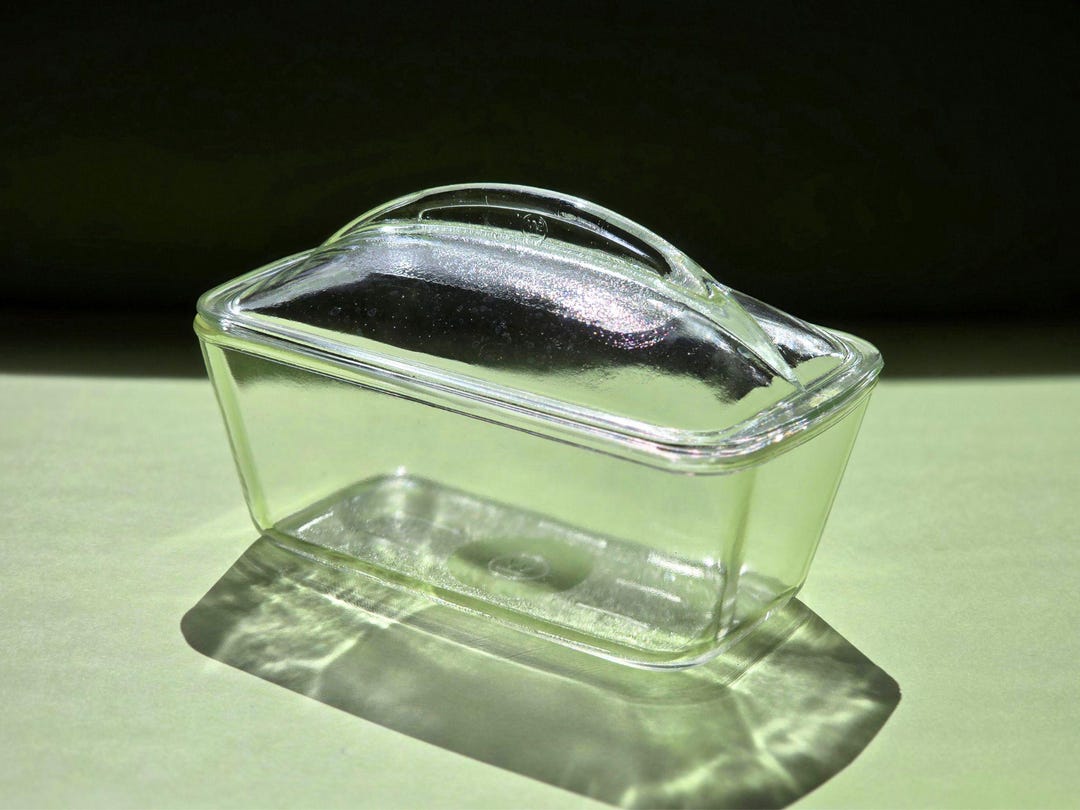 Vintage Glass Refrigerator Dish by Westinghouse in Clear With Matching ...