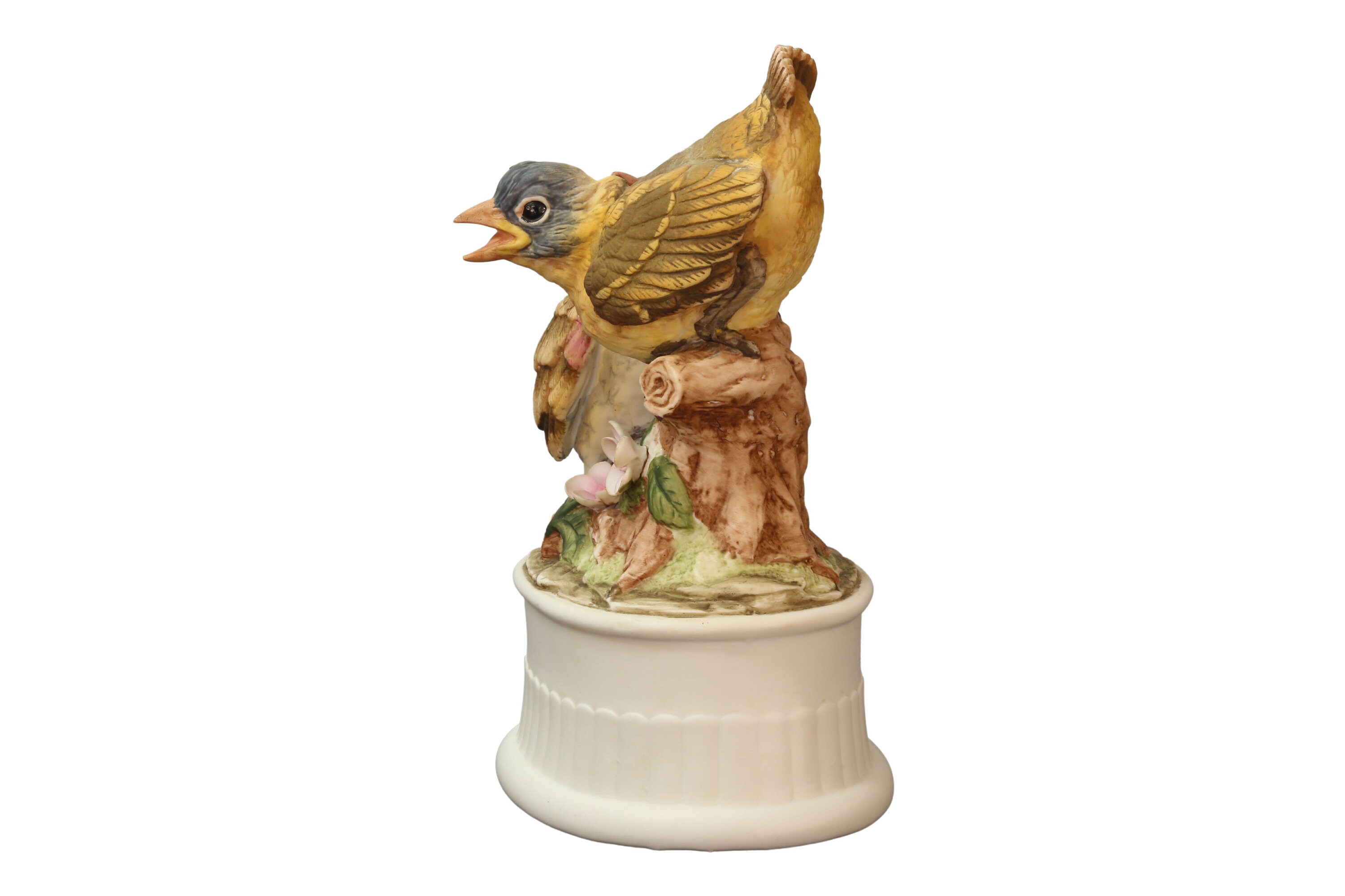 Vintage Baby Birds Figurine Lefton Bisque Goldfinch Pair | Etsy