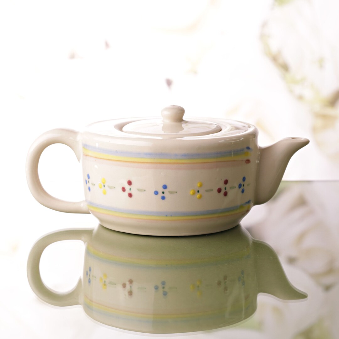 Vintage Stoneware Individual Teapot and Lid From Hartstone Pottery of ...