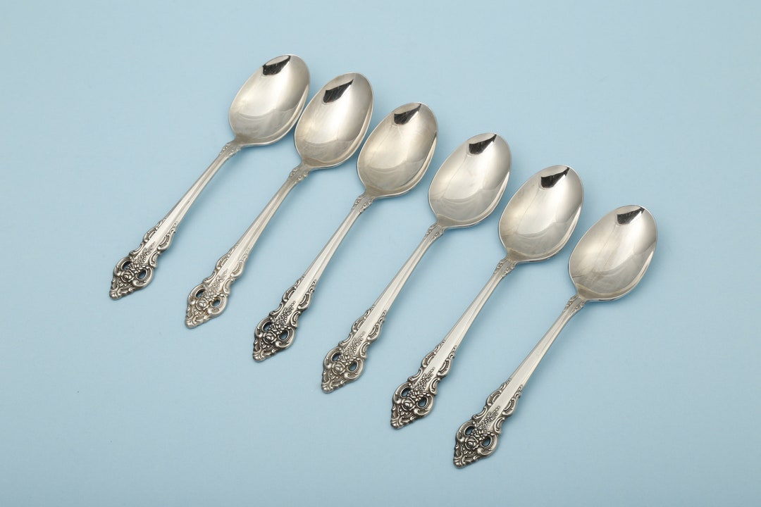 6 Vintage Oneida Soup Spoons in Cherbourg Stainless Pattern - Etsy