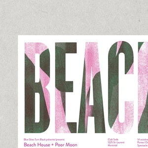 Beach House Concert Poster - Etsy