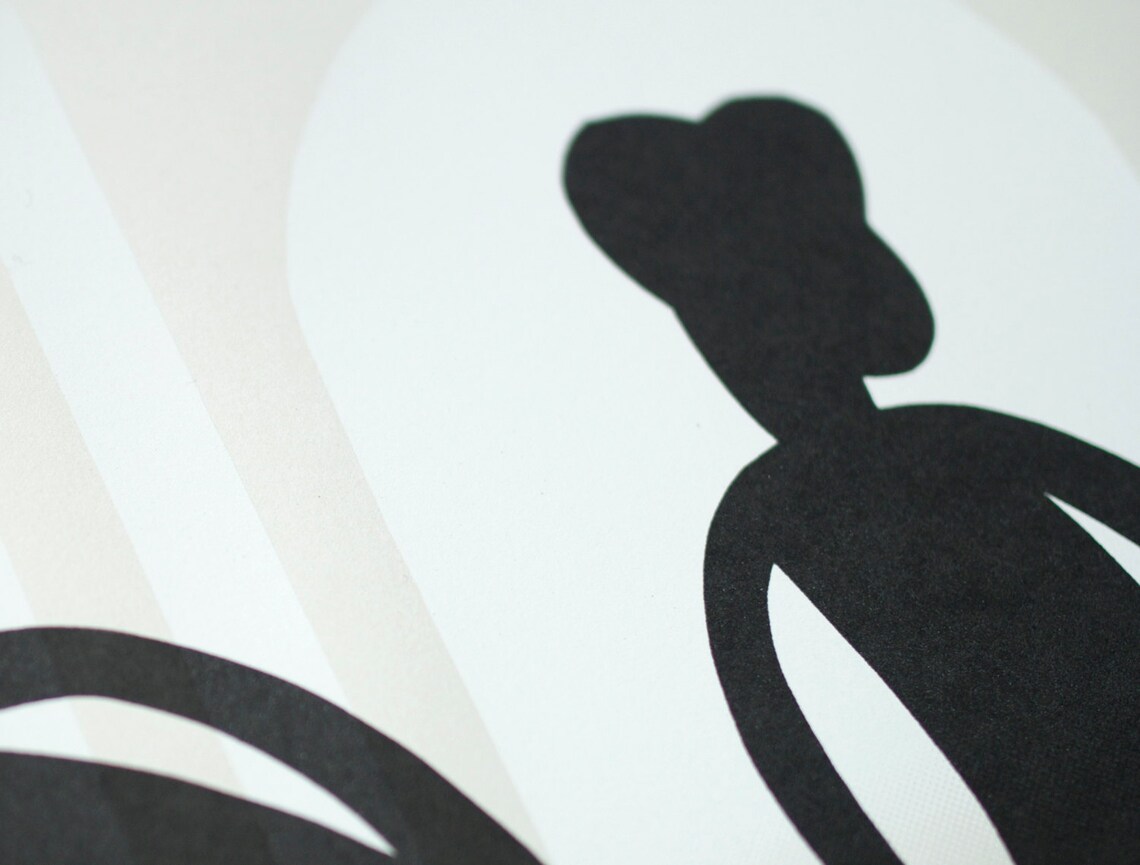 Ghosting Screen Print - Etsy
