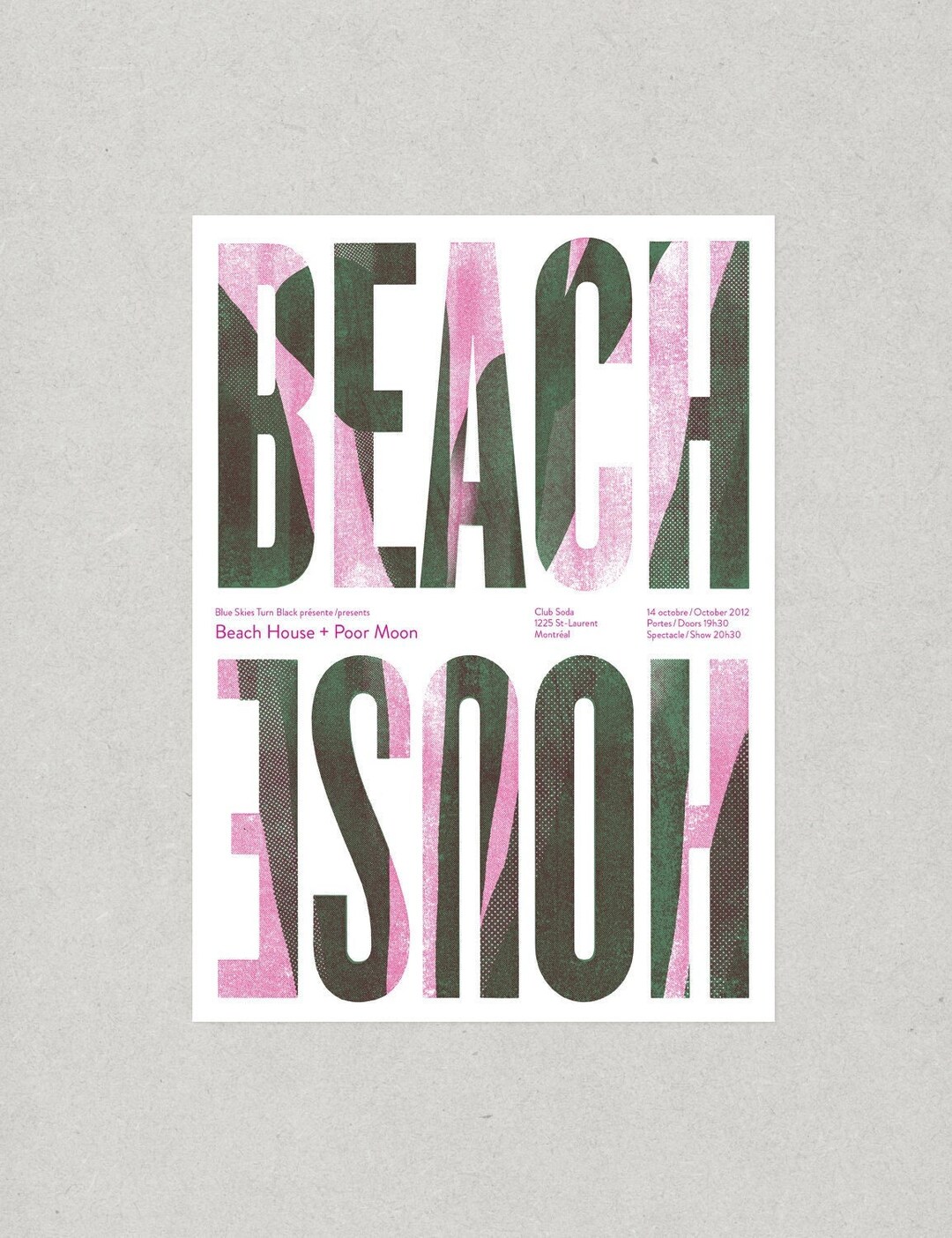 Beach House Concert Poster - Etsy
