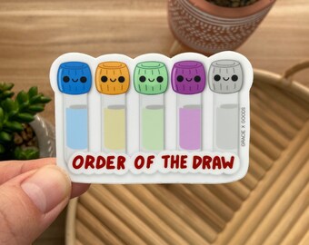 Blood Draw Sticker - Etsy