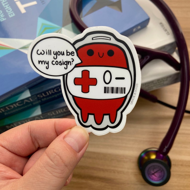 Blood Transfusion Cosign Kawaii RN Sticker Vinyl Sticker - Etsy