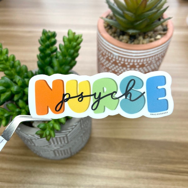 Psych Nurse Stickers - Etsy