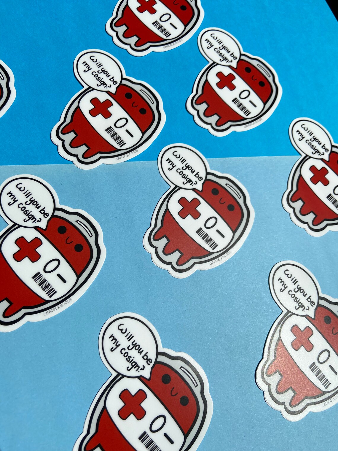 Blood Transfusion Cosign Kawaii RN Sticker Vinyl Sticker | Etsy