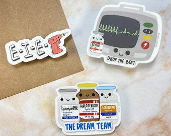 Emergency Department Stickers ER Nurse Emergency Room Tech - Etsy