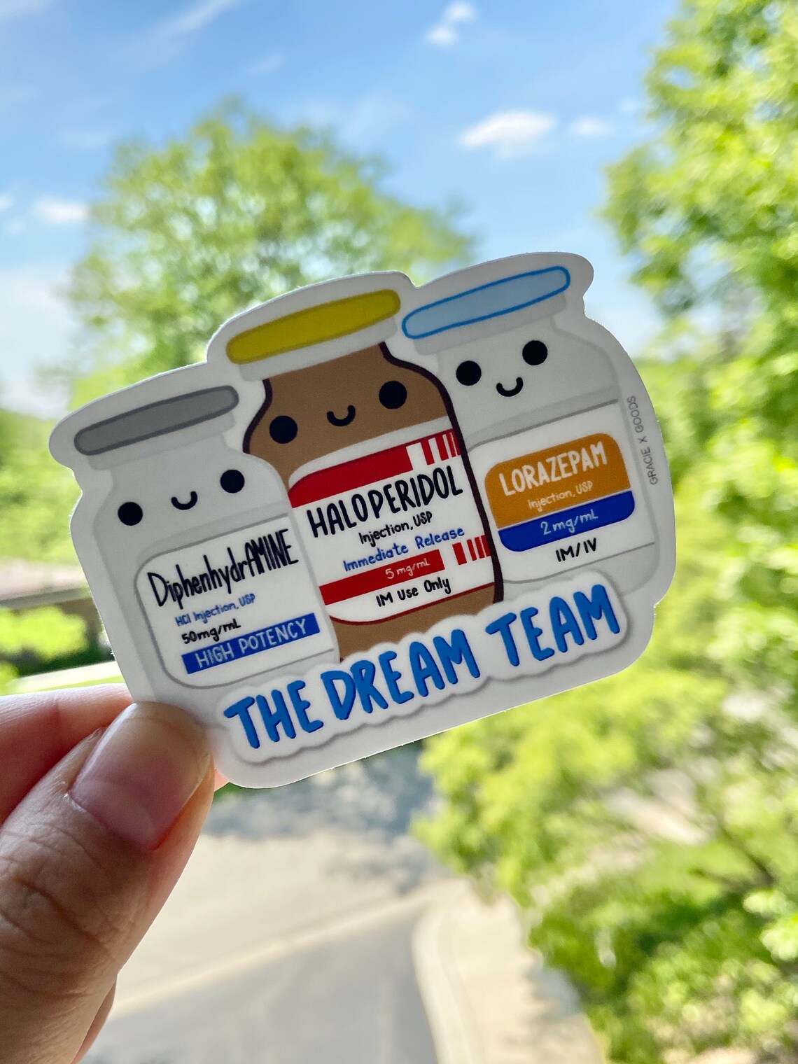 Emergency Nurse Sticker Pack Dream Team Ativan Haldol - Etsy