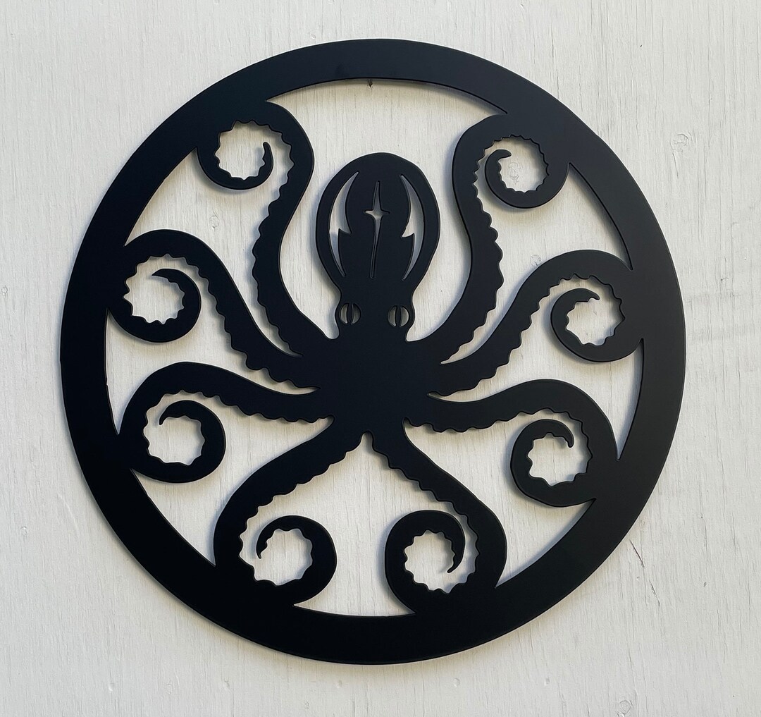 Octopus Metal Wall Art - Etsy